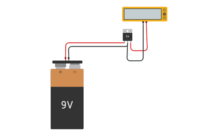 Circuit design voltage regulator - Tinkercad