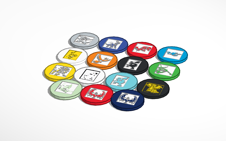 3D design pokemon coin - Tinkercad