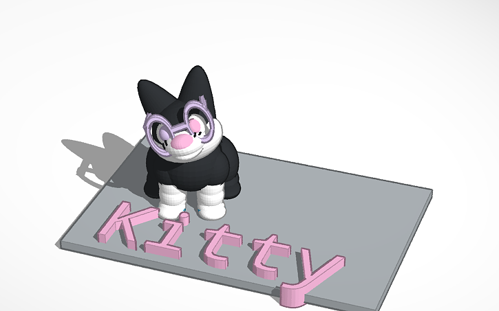 3D design My fursona Kitty (KEE-tee) - Tinkercad