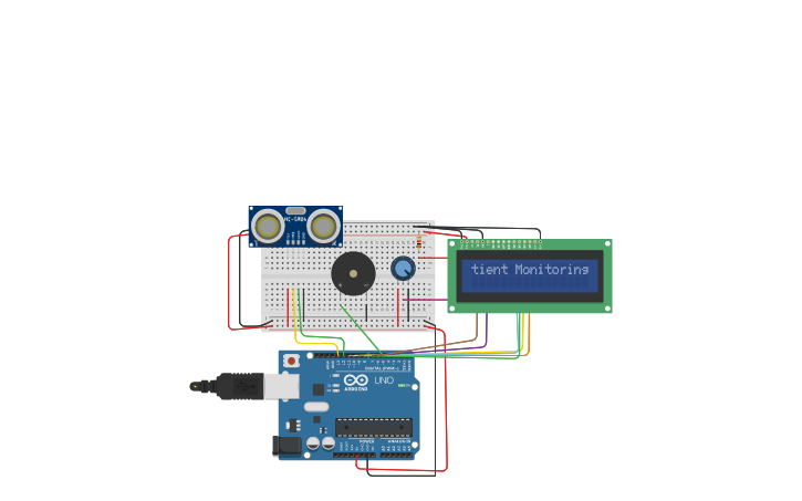 Circuit Design Patient Monitoring System Tinkercad