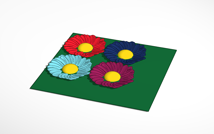 3D design the flowers - Tinkercad