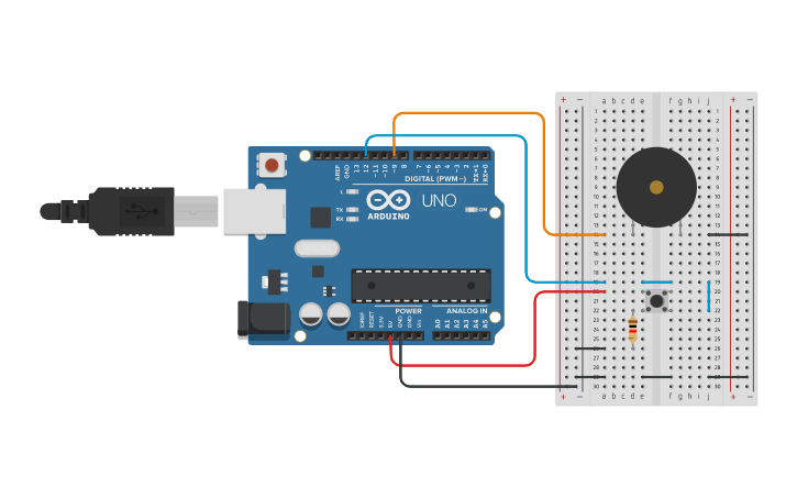 Circuit design Arduino Sound Buzzer - Tinkercad