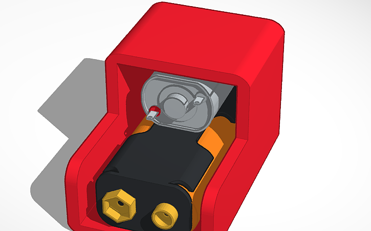 3D design Enclosure for DC Motor 5v MOT-165 with AA battery Holder ...