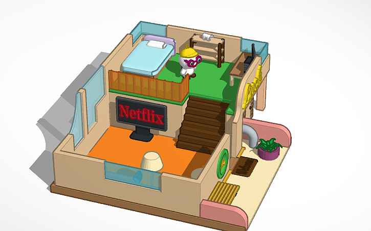 3D design Cozy living room | Tinkercad