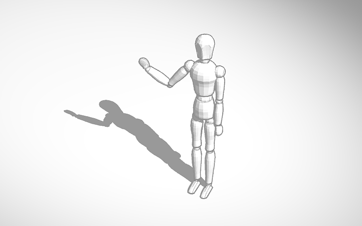 3D design Posing Mannequin - Tinkercad