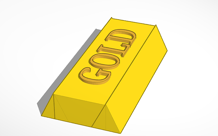 3D design Gold - Tinkercad