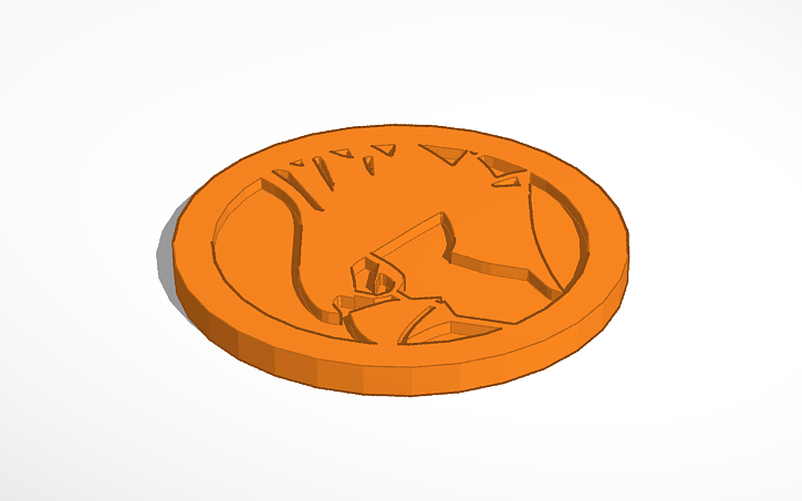 3D design Cardinal Coin - Tinkercad