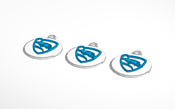 3D design Rocket League keychains - Tinkercad