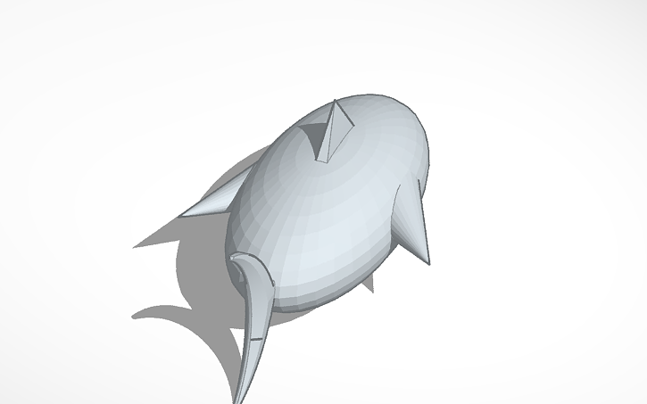 3D design tiburón - Tinkercad
