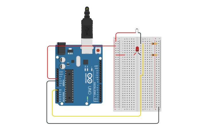 Circuit design LIGHT SENSOR - Tinkercad