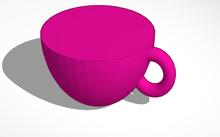 3D design Tea cup - Tinkercad