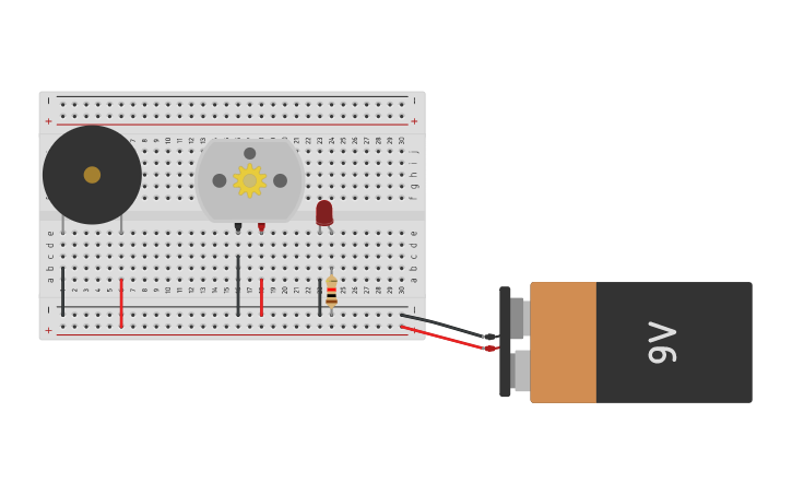 Circuit design Buzzer - Tinkercad