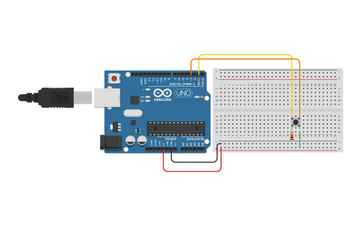 Circuit design push pull 1-3 | Tinkercad