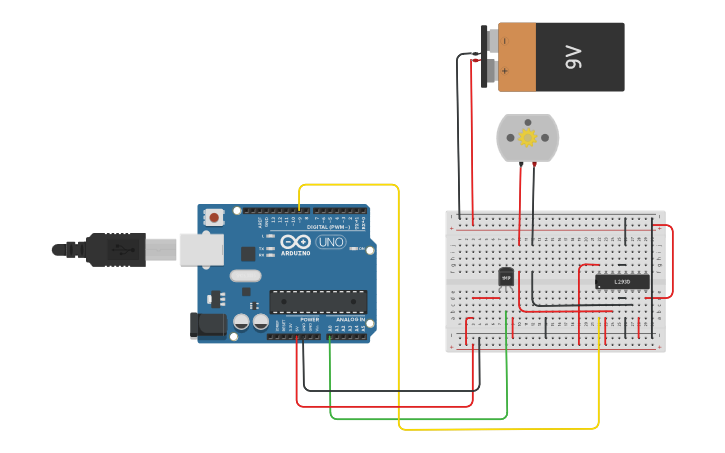 Circuit Design Task 2 Temperature Activated Fan System Tinkercad