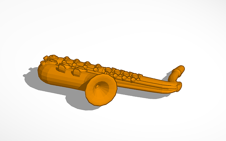3D design Saxophone - Tinkercad