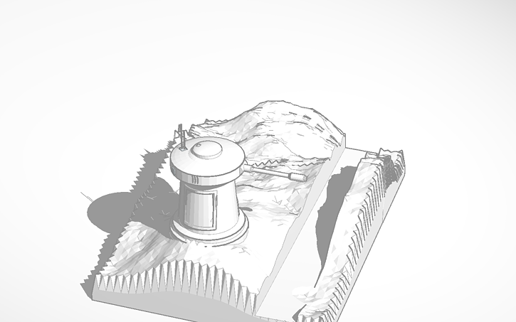 3D design Star Wars Hoth Rebel Blaster Turret - Tinkercad