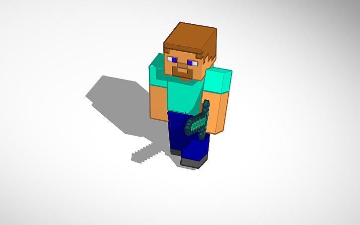3D design Minecraft steve - Tinkercad