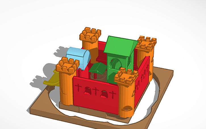 3D design Medieval Castle - Tinkercad