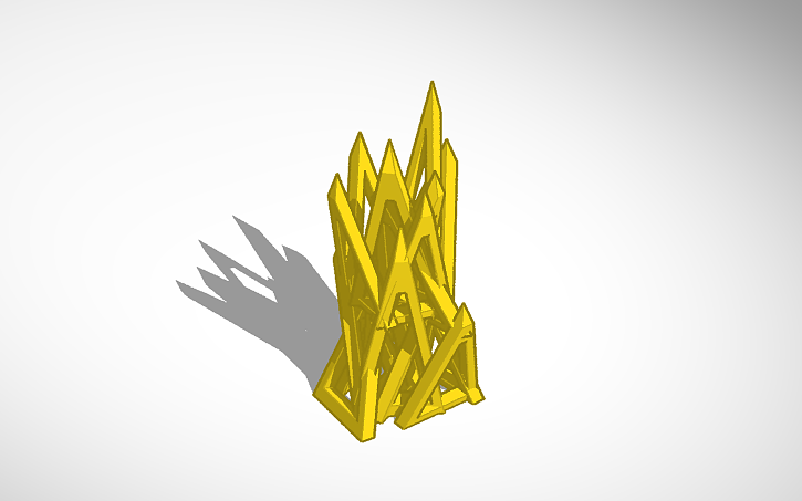 3D design triangle tower 1 - Tinkercad