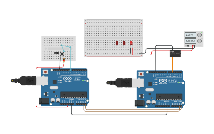 Circuit Design Pulsador Y Ciclo Tinkercad