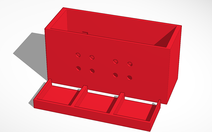 3D design pill box - Tinkercad