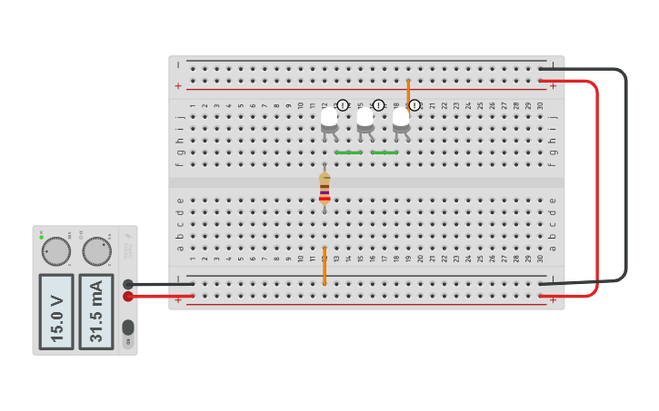 Circuit design ejercicio 3 - Tinkercad