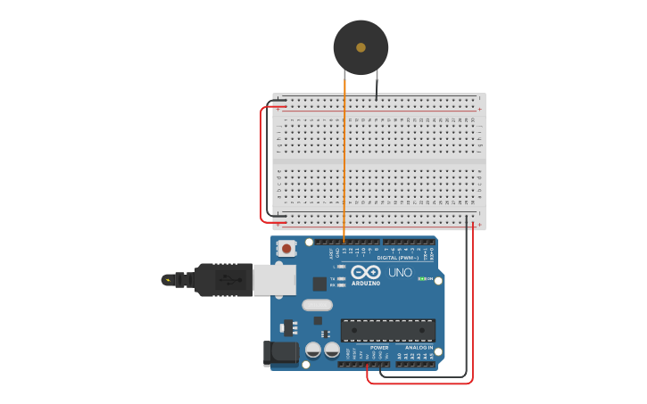 Circuit design Copy of SOS con zumbador | Tinkercad