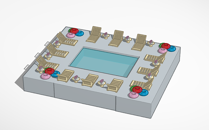 3D design Summer swimming - Tinkercad