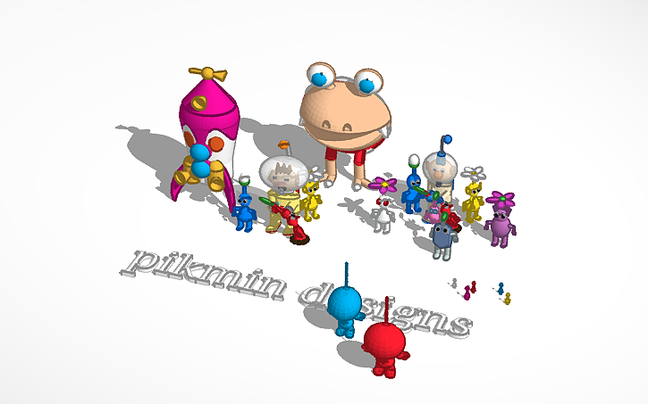 3D design pikmin - Tinkercad