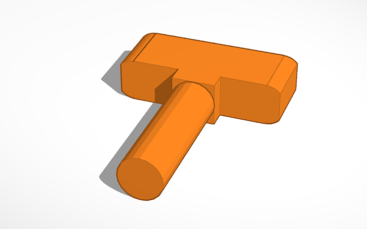 3D design Lego Hammer - Tinkercad