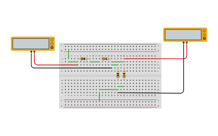 Circuit Design Series And Parallel Resistors Tinkercad