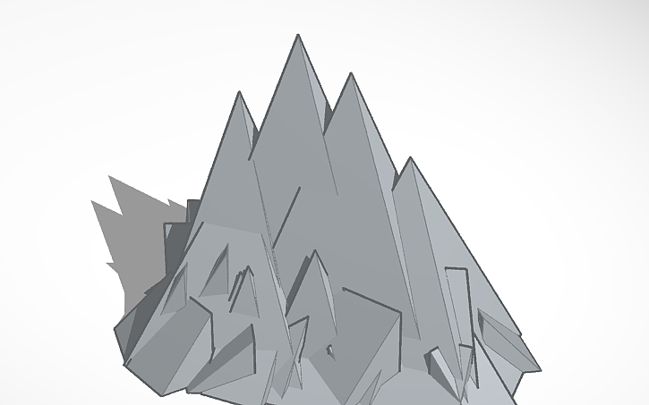 3D design Rock - Tinkercad
