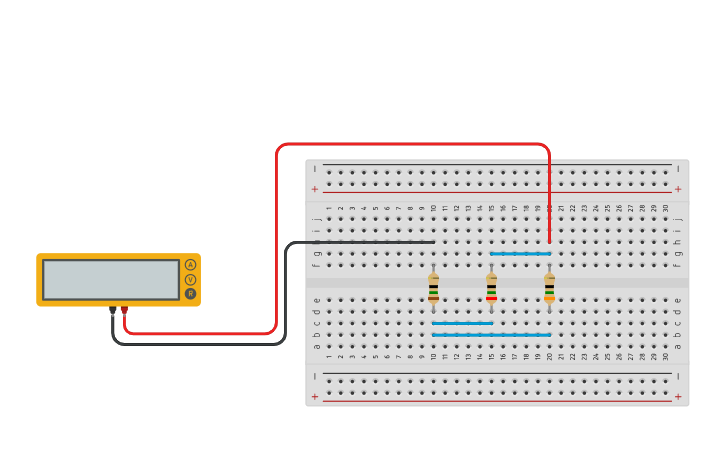 Circuit design Lab 2A Series-Parallel Circuit (Resistance) - Tinkercad
