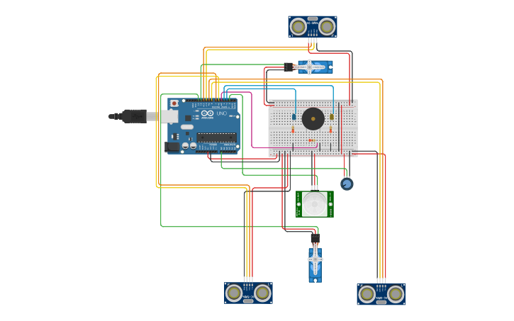 Circuit design Mini Project G4 MEC523 | Tinkercad