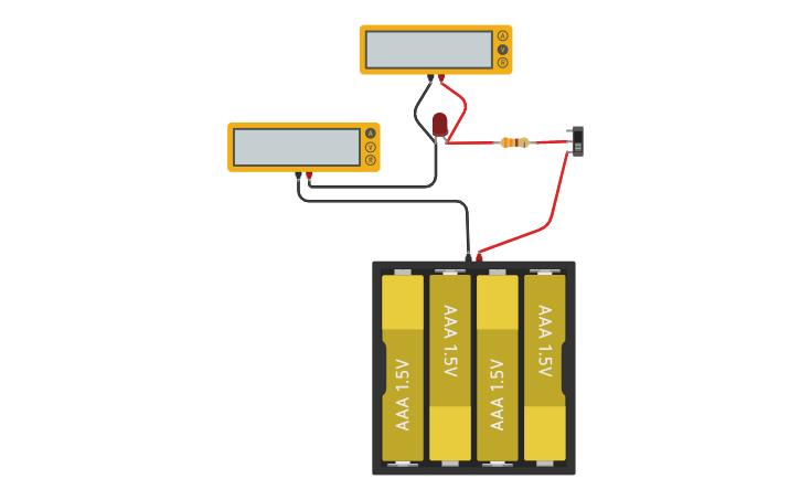 Circuit Design Led Voltage Current Measurement Test Tinkercad