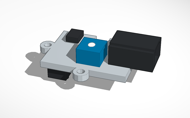 3D design ultrasonic sensor - Tinkercad