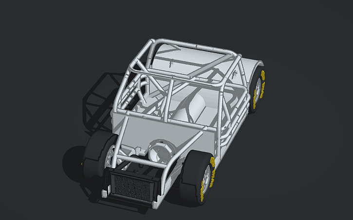 3D design car frame - Tinkercad