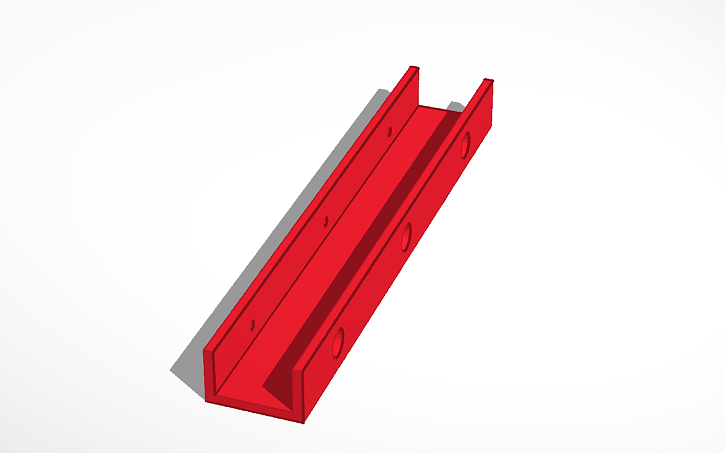 3D design Guide Rail Drawer - Tinkercad
