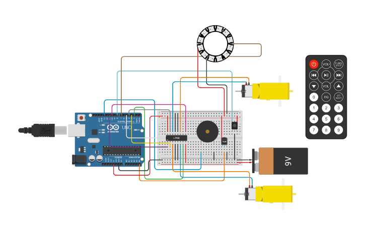 Circuit design Pratica Final | Tinkercad