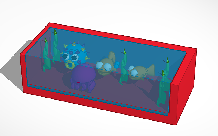 3D design Fish Tank - Tinkercad