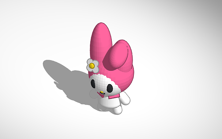 3D design My Melody (full body model) - Tinkercad