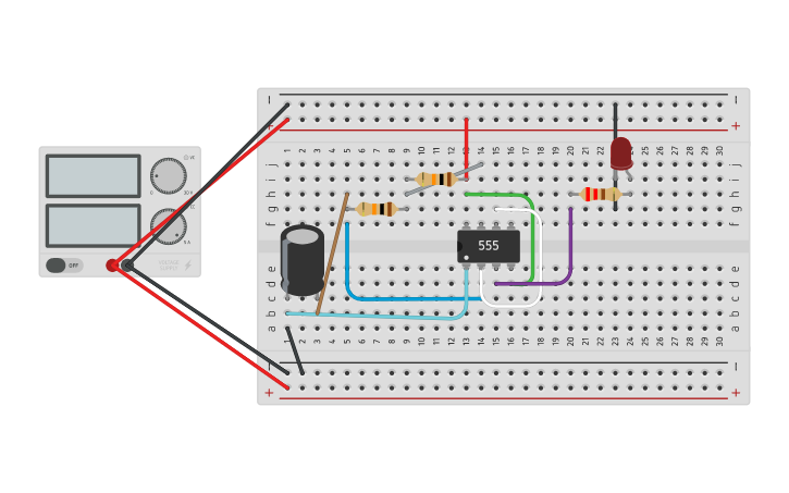 Circuit Design Circuito 555 Tinkercad