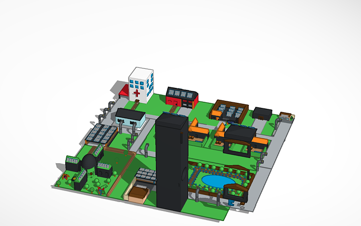 3D design City - Tinkercad