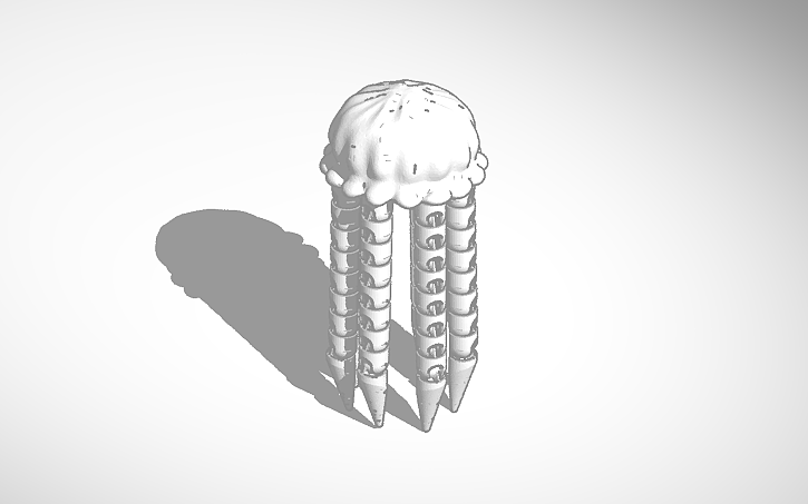 3D design Articulating Jellyfish ^^ - Tinkercad