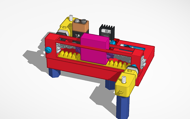 3D design Motorized shape - Tinkercad