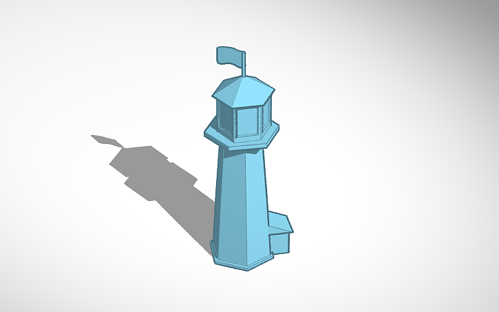 3D design Lighthouse - Tinkercad
