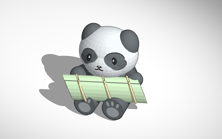 3D design Panda - Tinkercad