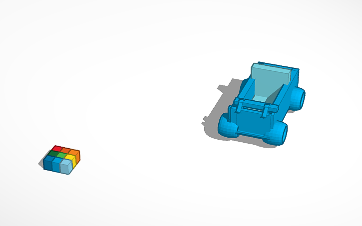 3D design Roller coaster cart - Tinkercad