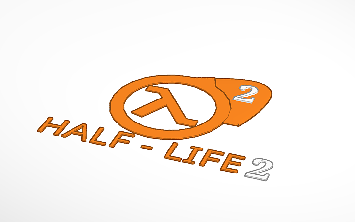 3D design HALF - LIFE 2 Logo | Tinkercad