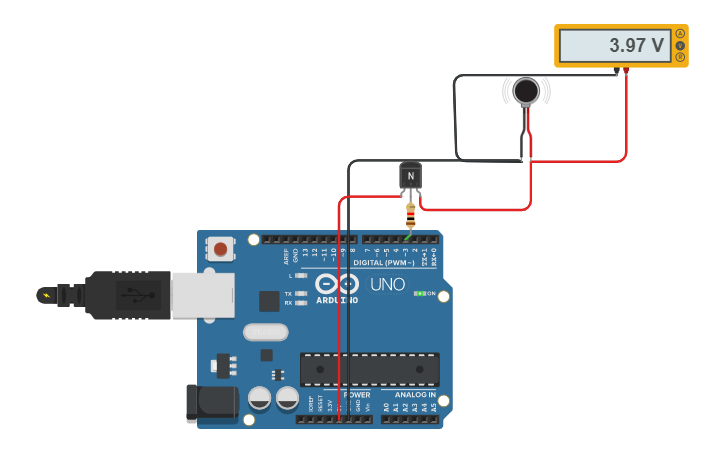 Circuit Design Vibration Sensor Tinkercad